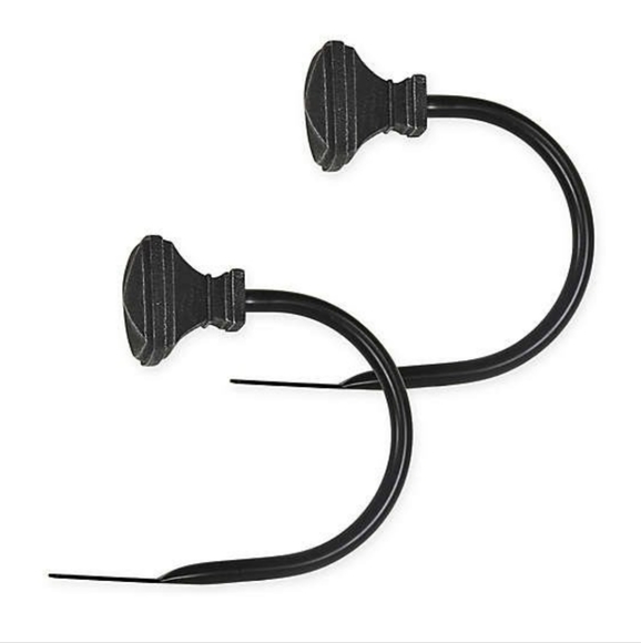 gramercy west | Accents | New Black Wrought Iron Drapery Holdbacks ...